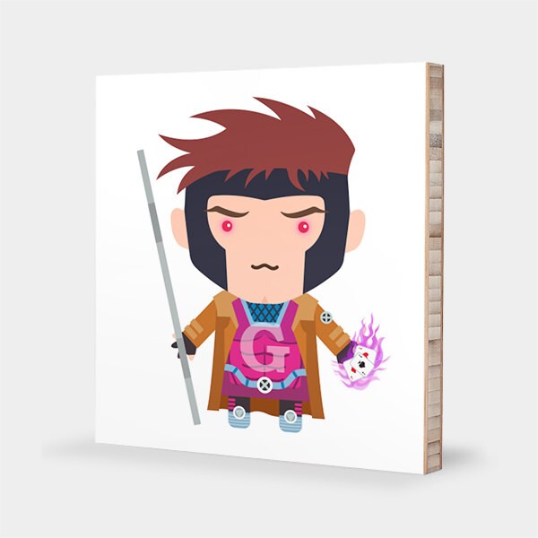 G is for Gambit : ABC Block Bamboo Wall Art Series // Alphabet Nursery ...