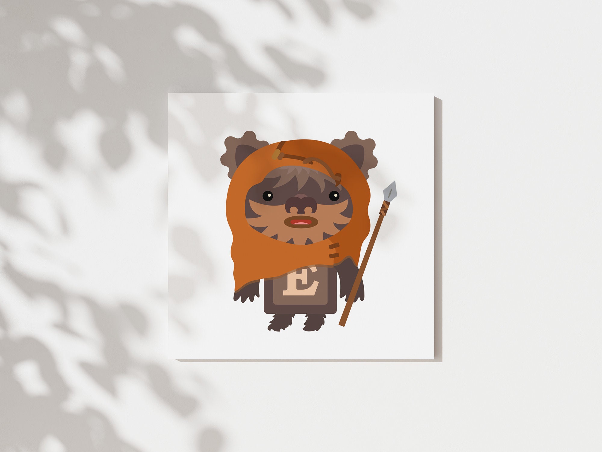 E is for Ewok | Star Wars Alphabet ABC Blocks, Star Wars Nursery Wall ...