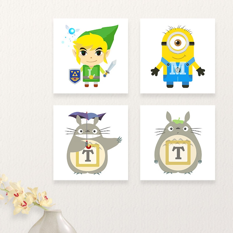 T is for Toad : ABC Block Bamboo Wall Art Series // Alphabet Kids Wall ...