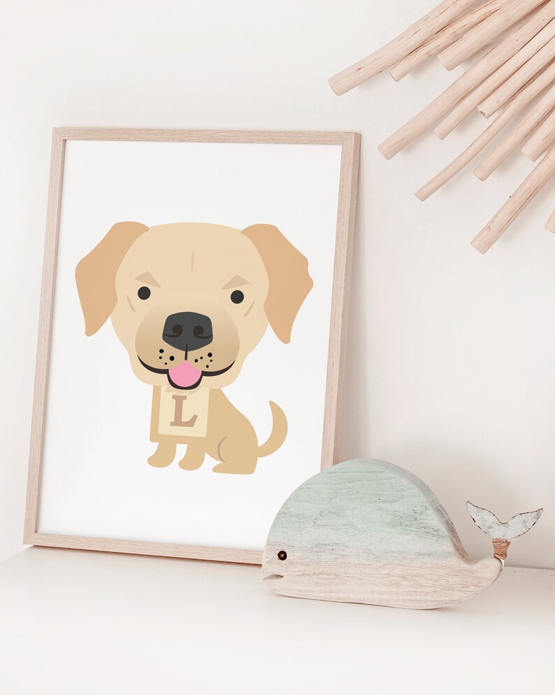 L is for Labrador Retriever | Alphabet ABC Blocks, Yellow Lab, Labrador ...