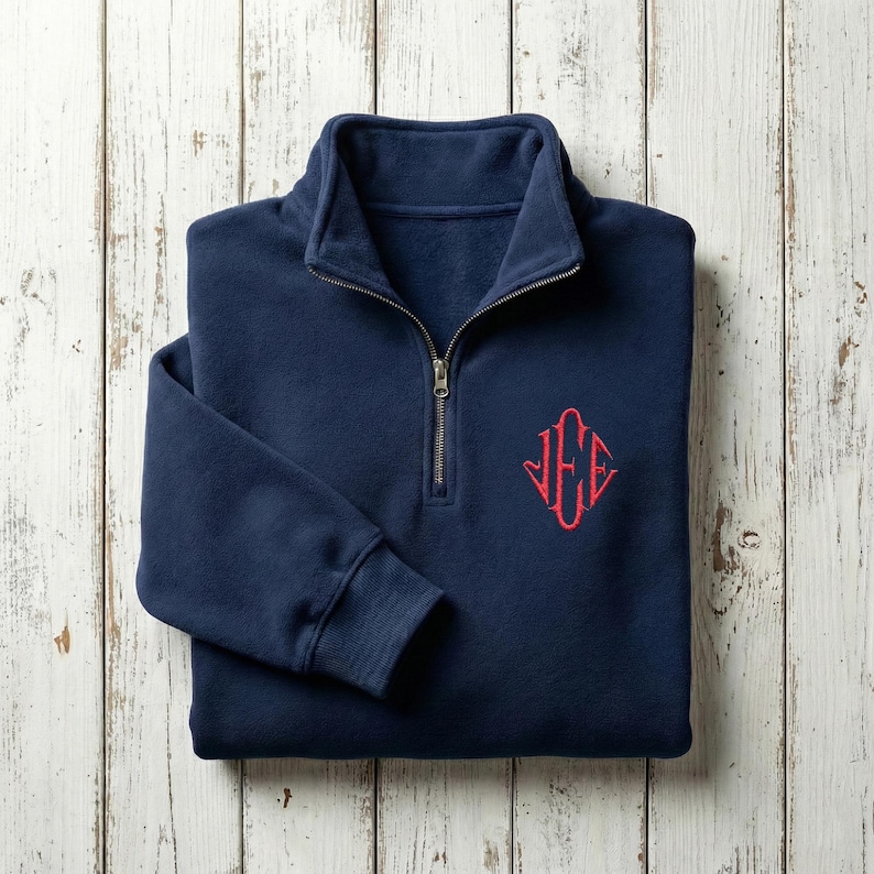 Embroidered J.E.E. Epstein Quarter Zip Sweatshirt, Viral Meme Jeffrey ...