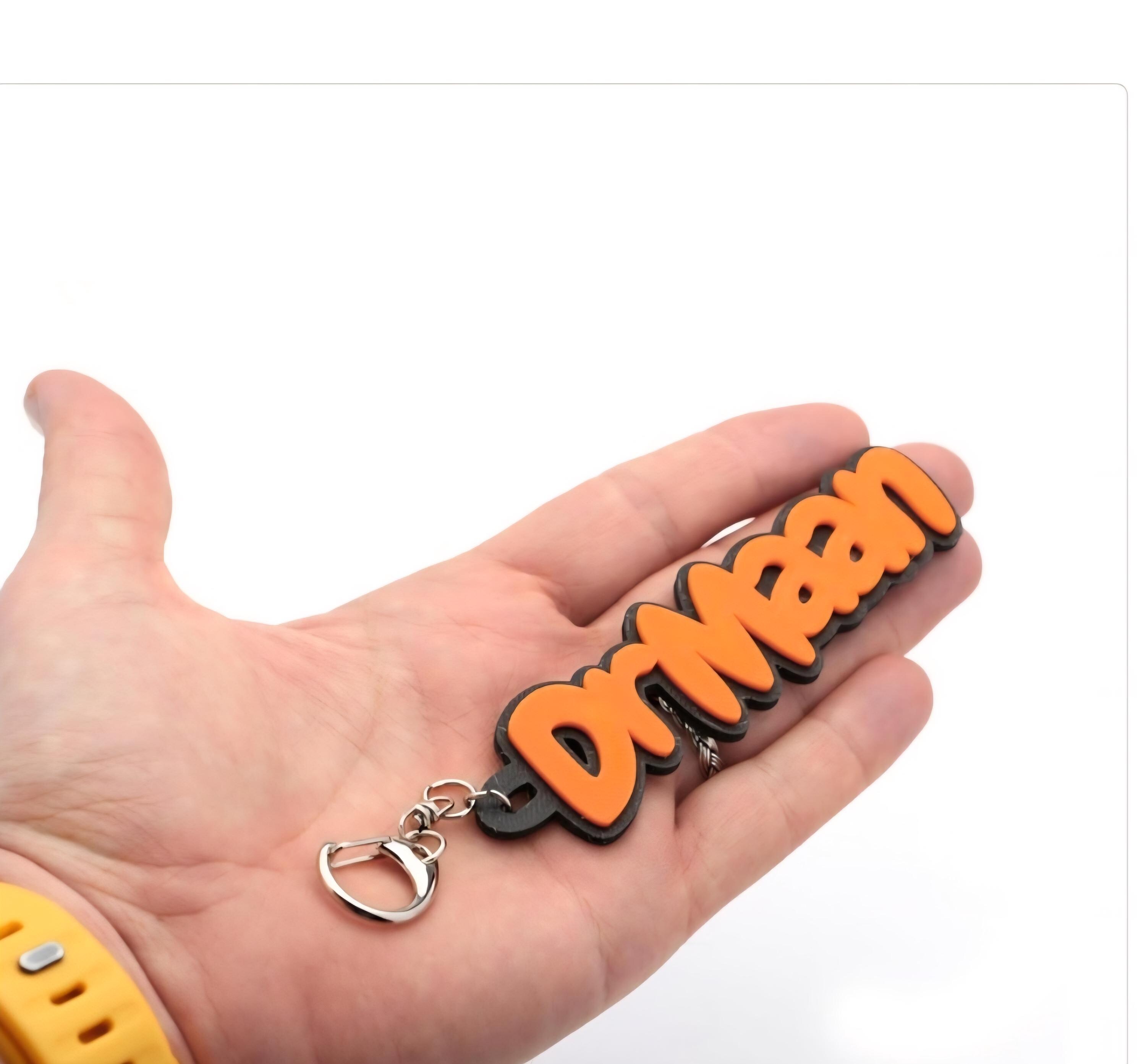 Customized 3D Printed Keychain, Fridge Magnatic Name, Personalized Logo ...