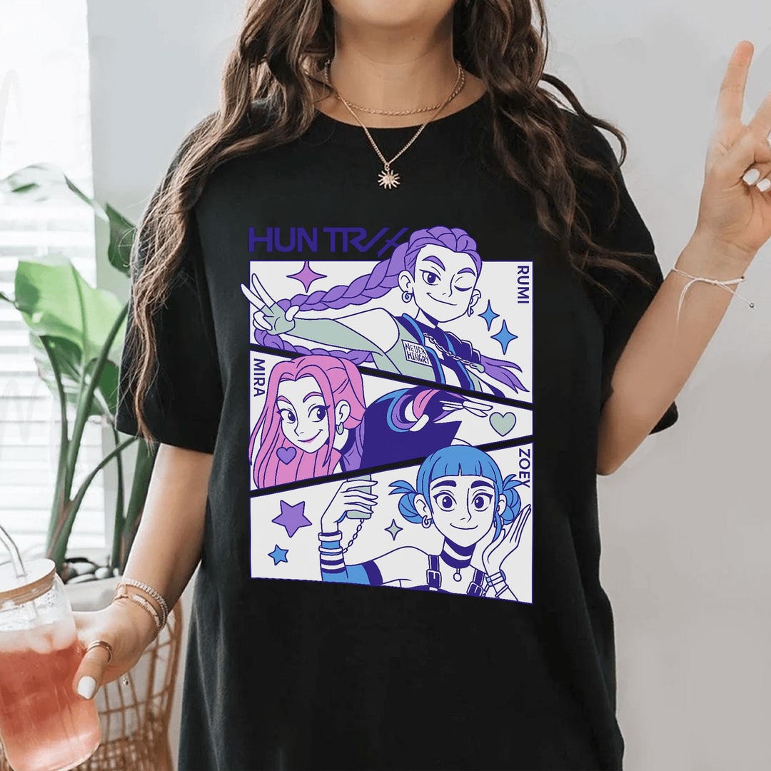 HUN TRIX Anime Girl Poster PNG, Digital Download Trio Rumi Mira Zoey ...