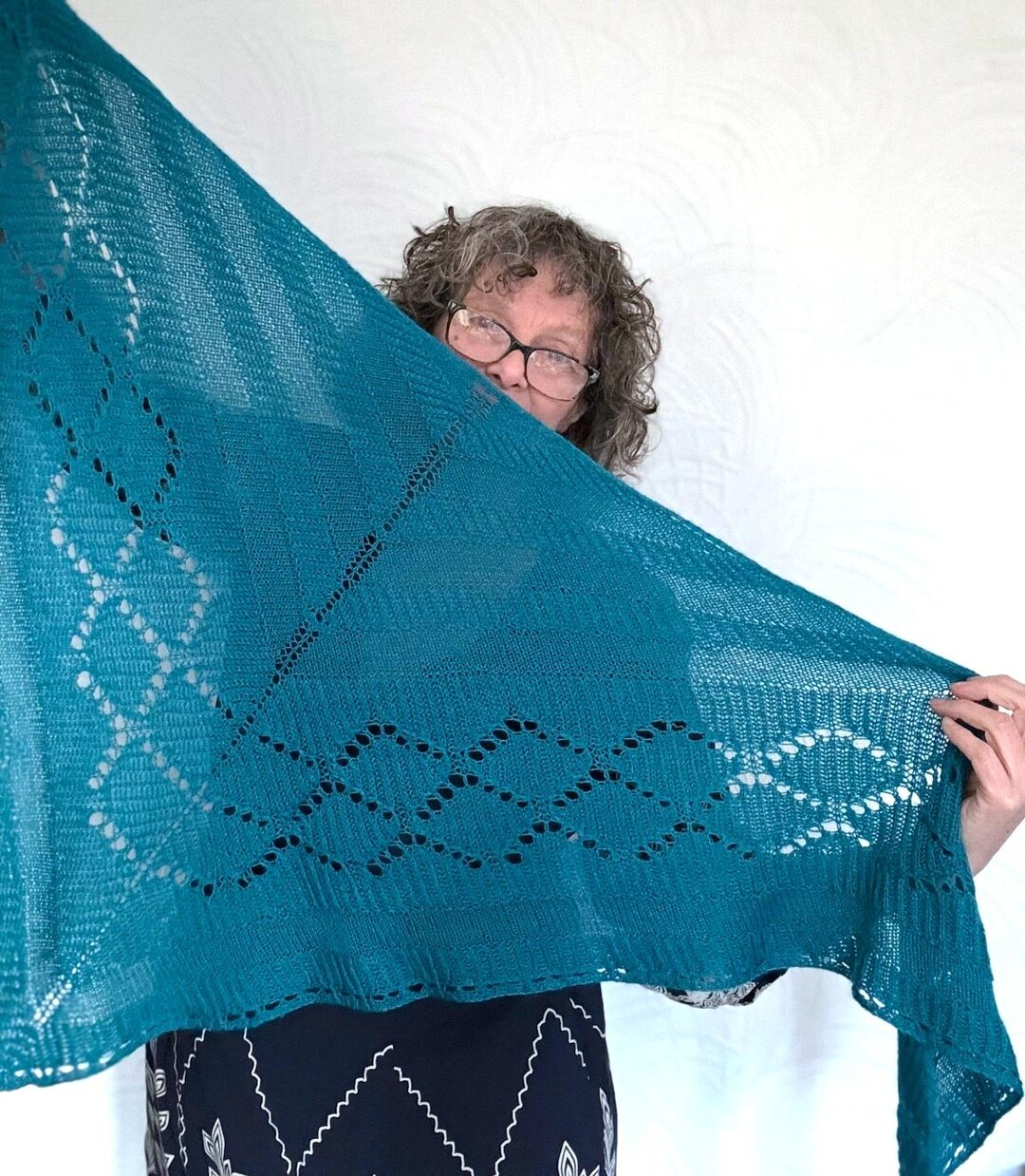 Fisterra Brioche Lace Shawl Knitting Pattern : PDF Download - Etsy