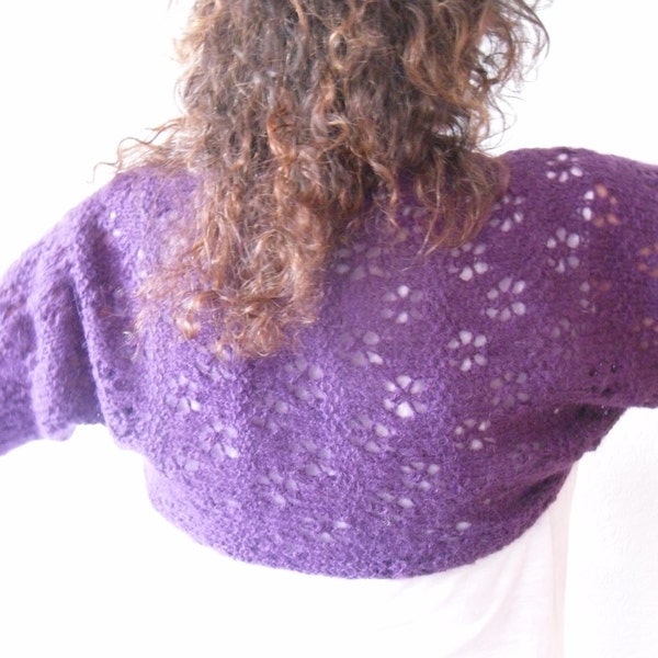 Purple Lace Bolero - Etsy