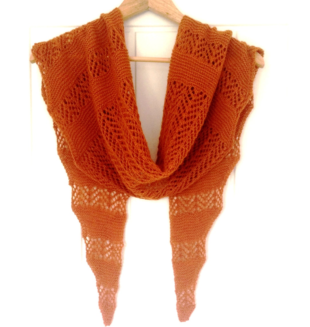 Ixora Lace Shawlette Knitting Kit: 4ply British Wool Yarn, UK Designer ...