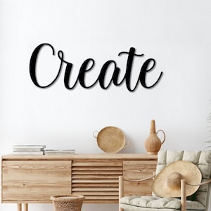 Create Metal Word Art | Kembara Script Word Art | Indoor Outdoor Create ...