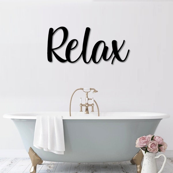 Relax Sign - Etsy