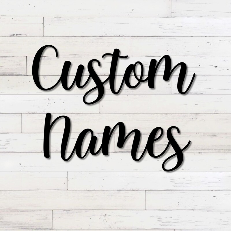 Metal Name Sign - Etsy