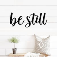 Be Still and Know That I Am God, Canvas Print, Psalm 46:10 Sign, Be ...
