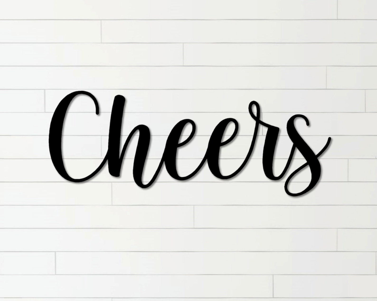 Cheers Metal Word Art Kembara Script Word Art Indoor | Etsy