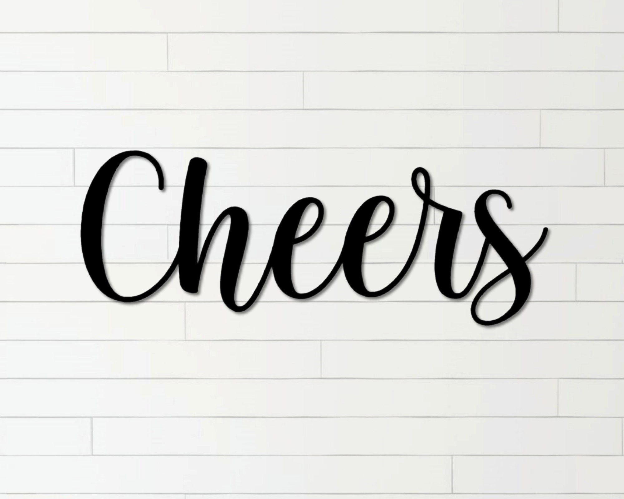 Cheers Metal Word Art Kembara Script Word Art Indoor - Etsy UK