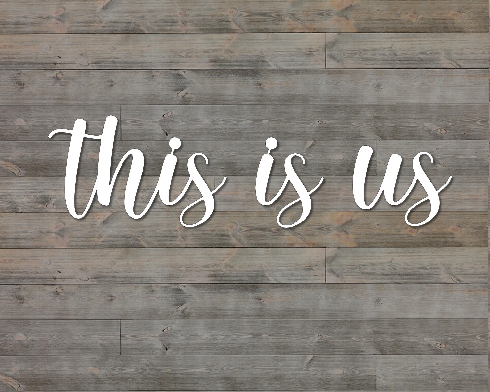 This is Us Metal Word Art Kembara Script Word Art Indoor | Etsy