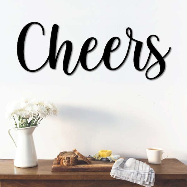 Cheers Sign - Etsy