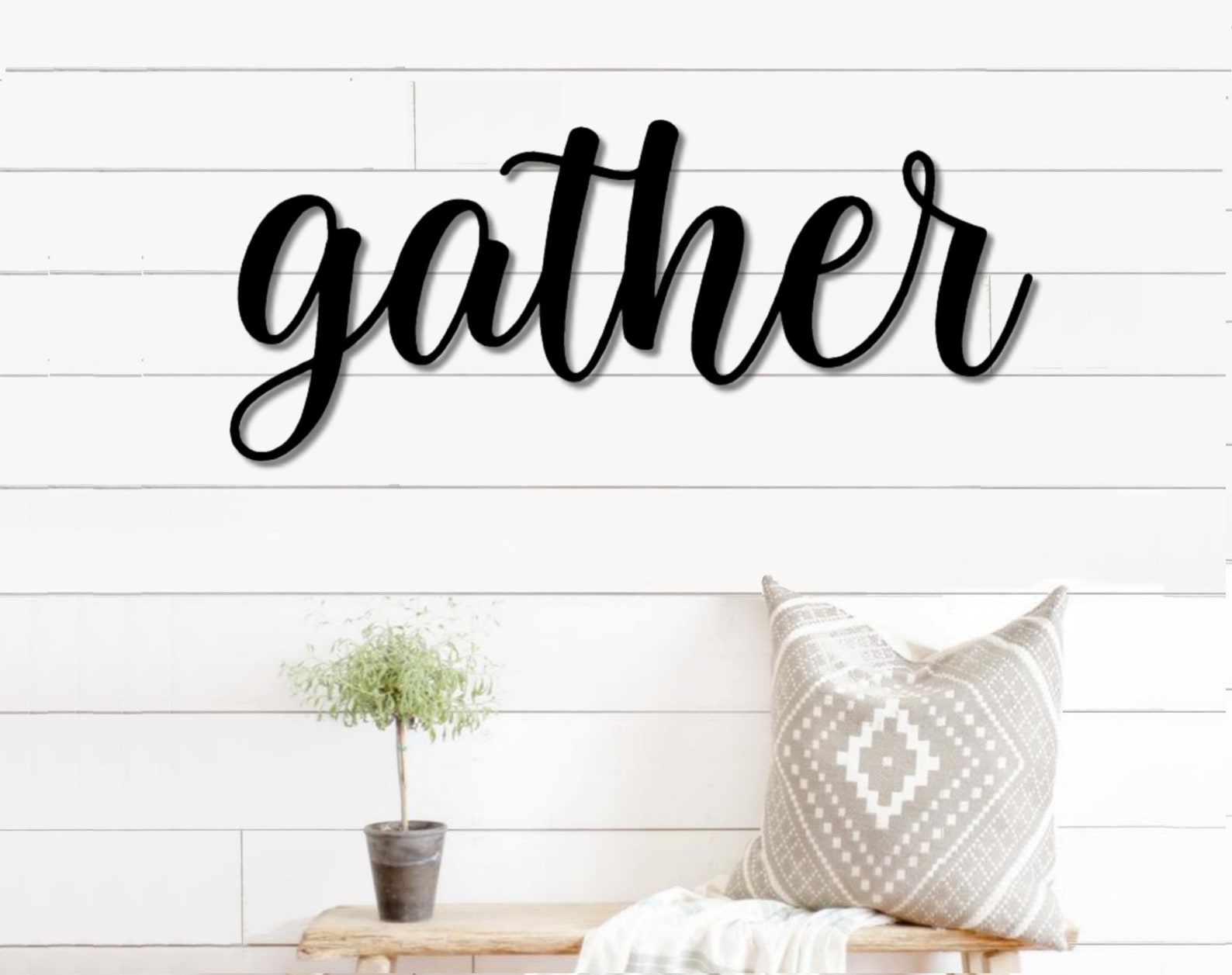 Gather Metal Word Art Kembara Script Word Art Indoor - Etsy