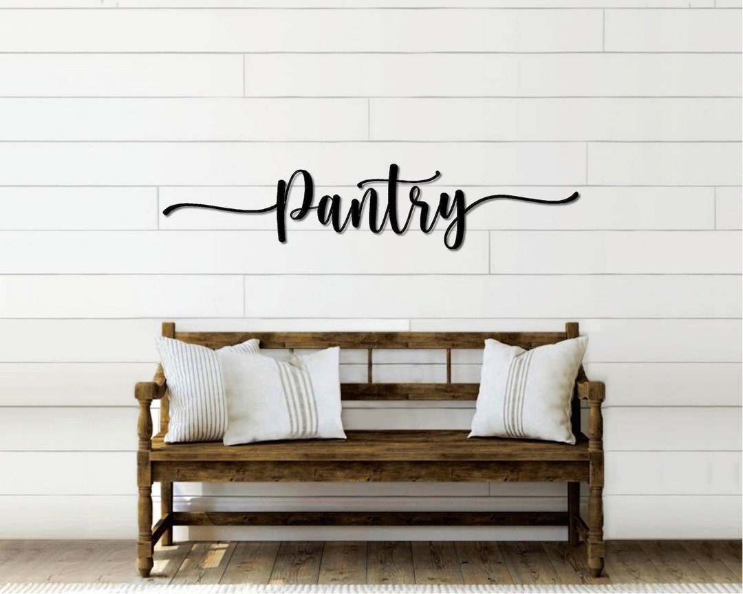 Pantry Sign Metal Word Art Honey Script Word Art Indoor Outdoor Pantry ...