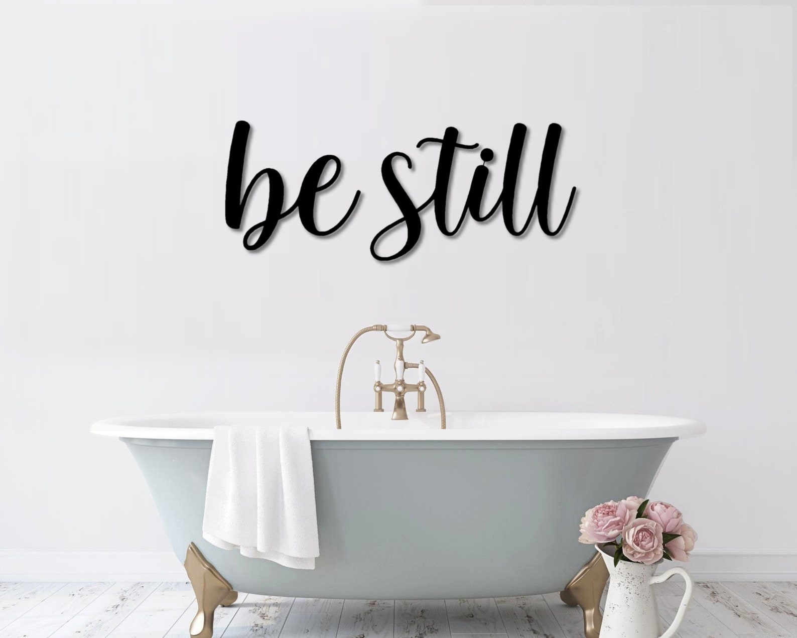 Be Still Metal Word Art Kembara Script Word Indoor Outdoor - Etsy