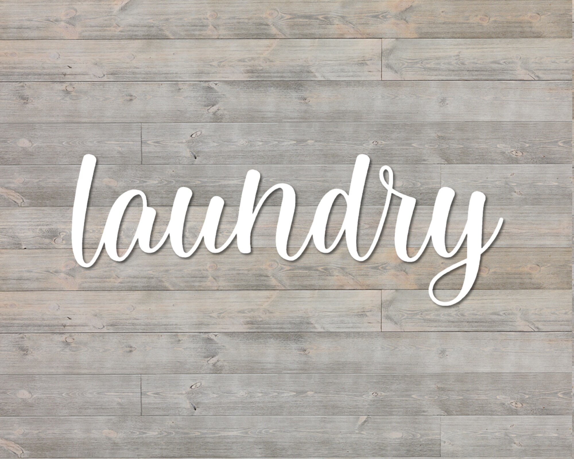Laundry Metal Word Art | Kembara Script Word Art | Indoor - Outdoor ...