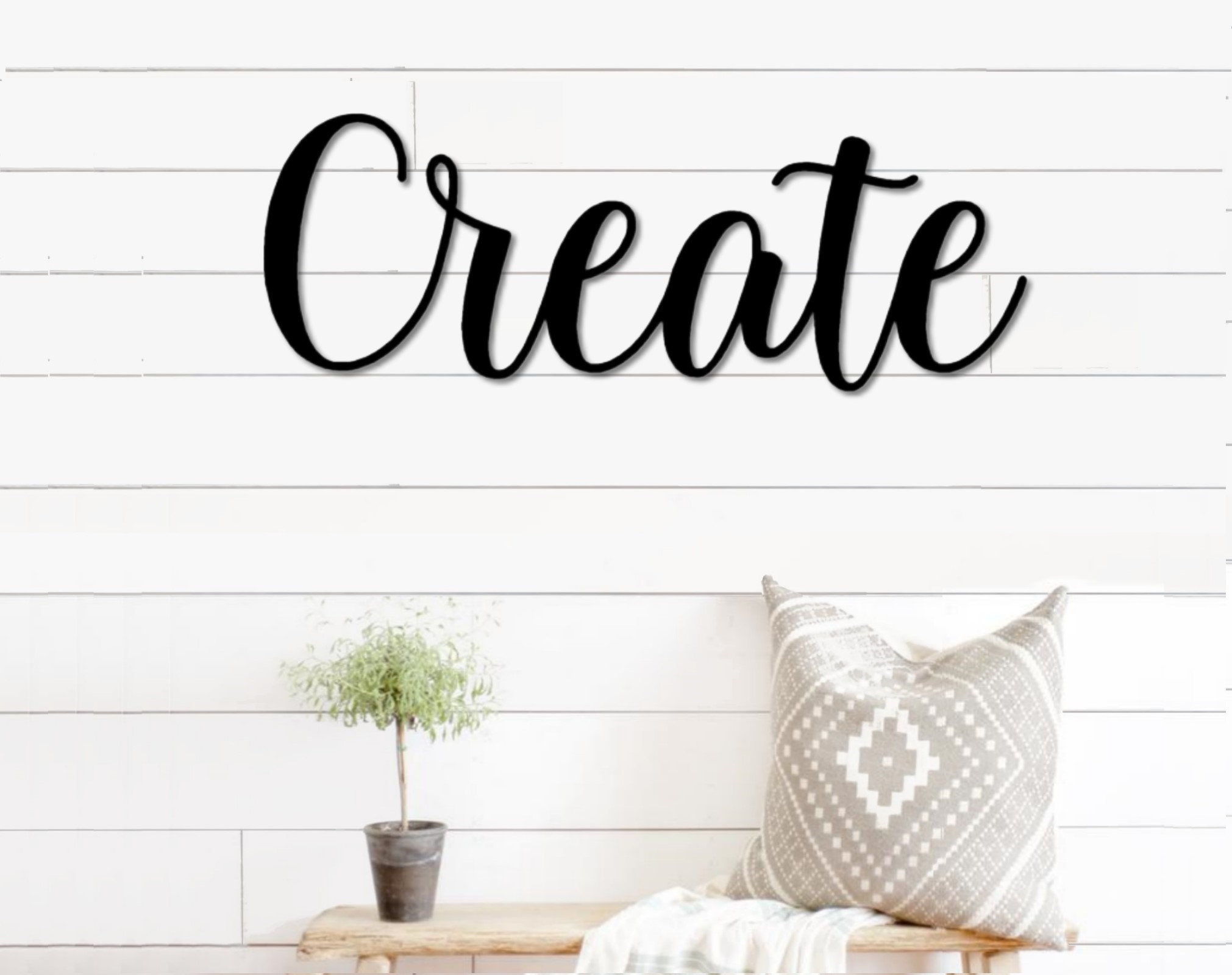 Create Metal Word Art | Kembara Script Word Art | Indoor Outdoor Create ...