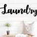 Laundry Metal Word Art Autumn Script Word Art Indoor Outdoor Laundry ...