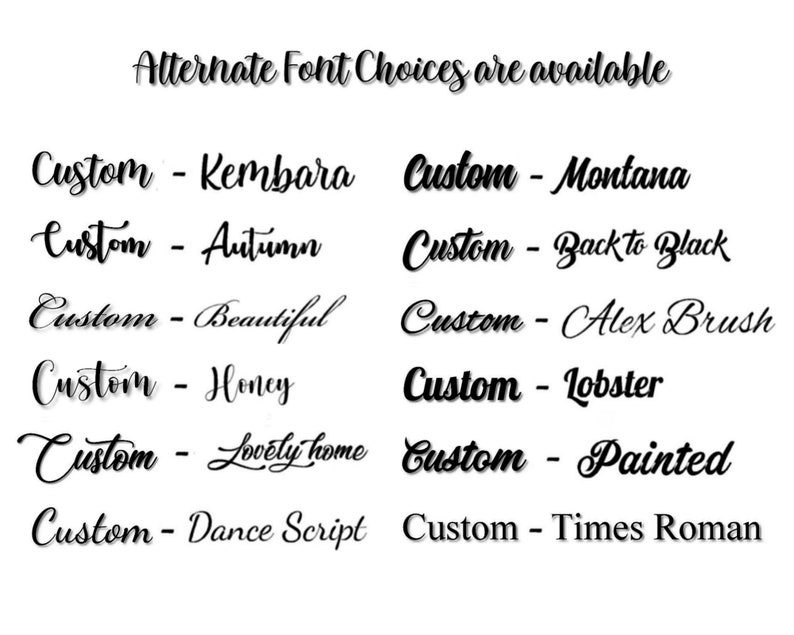 Laundry Metal Word Art Autumn Script Word Art Indoor | Etsy