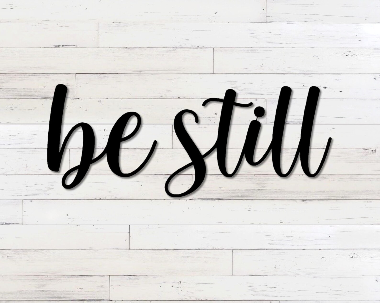 Be Still Metal Word Art Kembara Script Word Indoor Outdoor - Etsy