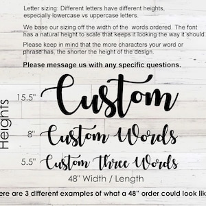 Custom Script Metal Word Sign | Kembara Script Personalized Metal Name ...