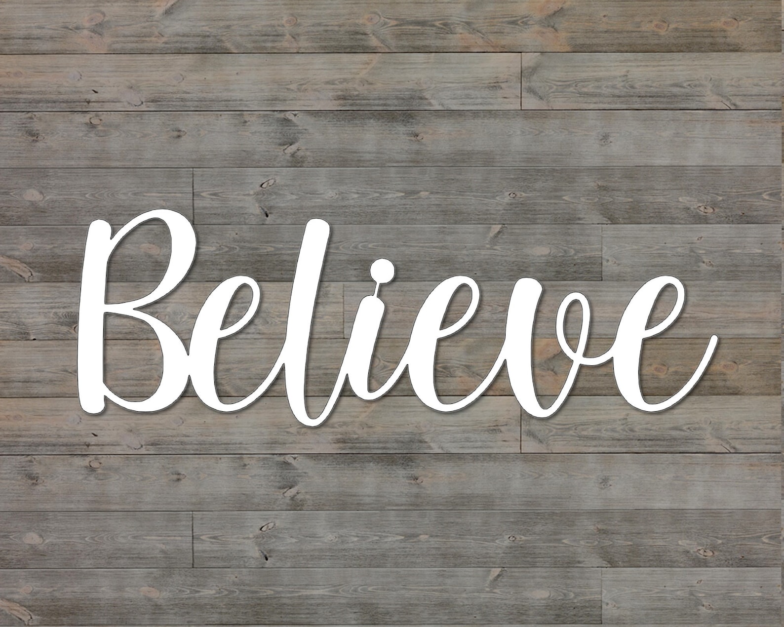 Believe Metal Word Art | Kembara Script Word Art | Indoor Outdoor ...
