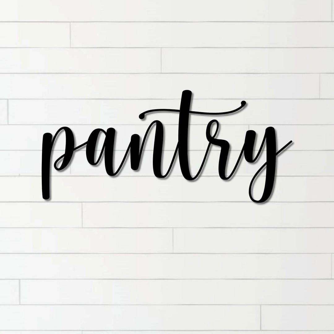Metal Pantry Sign Word Art Honey Script Word Art Indoor Outdoor Pantry ...