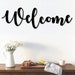 Welcome Metal Word Art autumn Script Word Art Indoor Outdoor Welcome ...