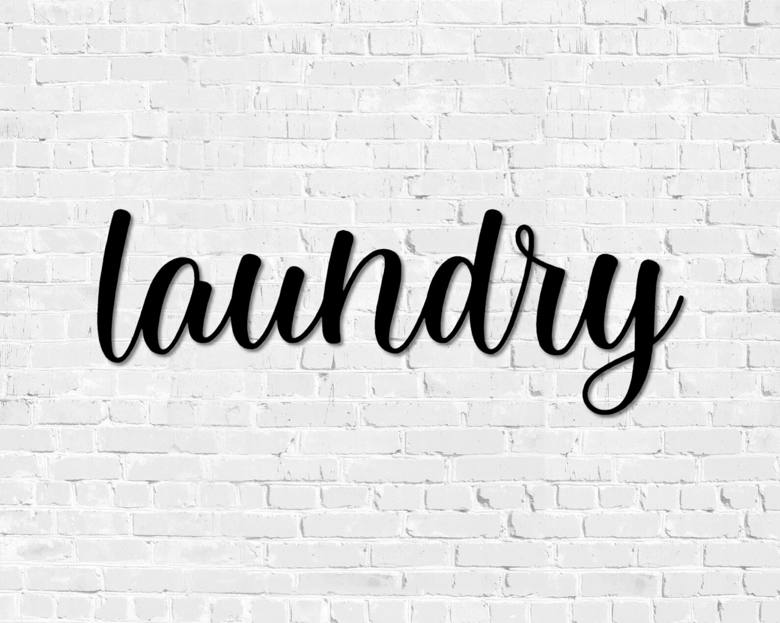 Laundry Metal Word Art | Kembara Script Word Art | Indoor - Outdoor ...