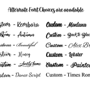 Custom Script Metal Word Sign | Kembara Script Personalized Metal Name ...