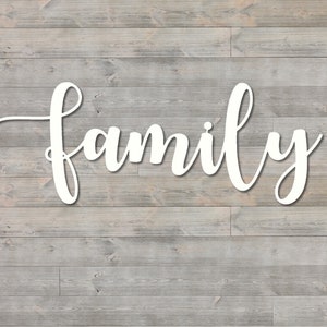 Family Metal Word Art | Autumn Script Word Art | Indoor - Outdoor ...