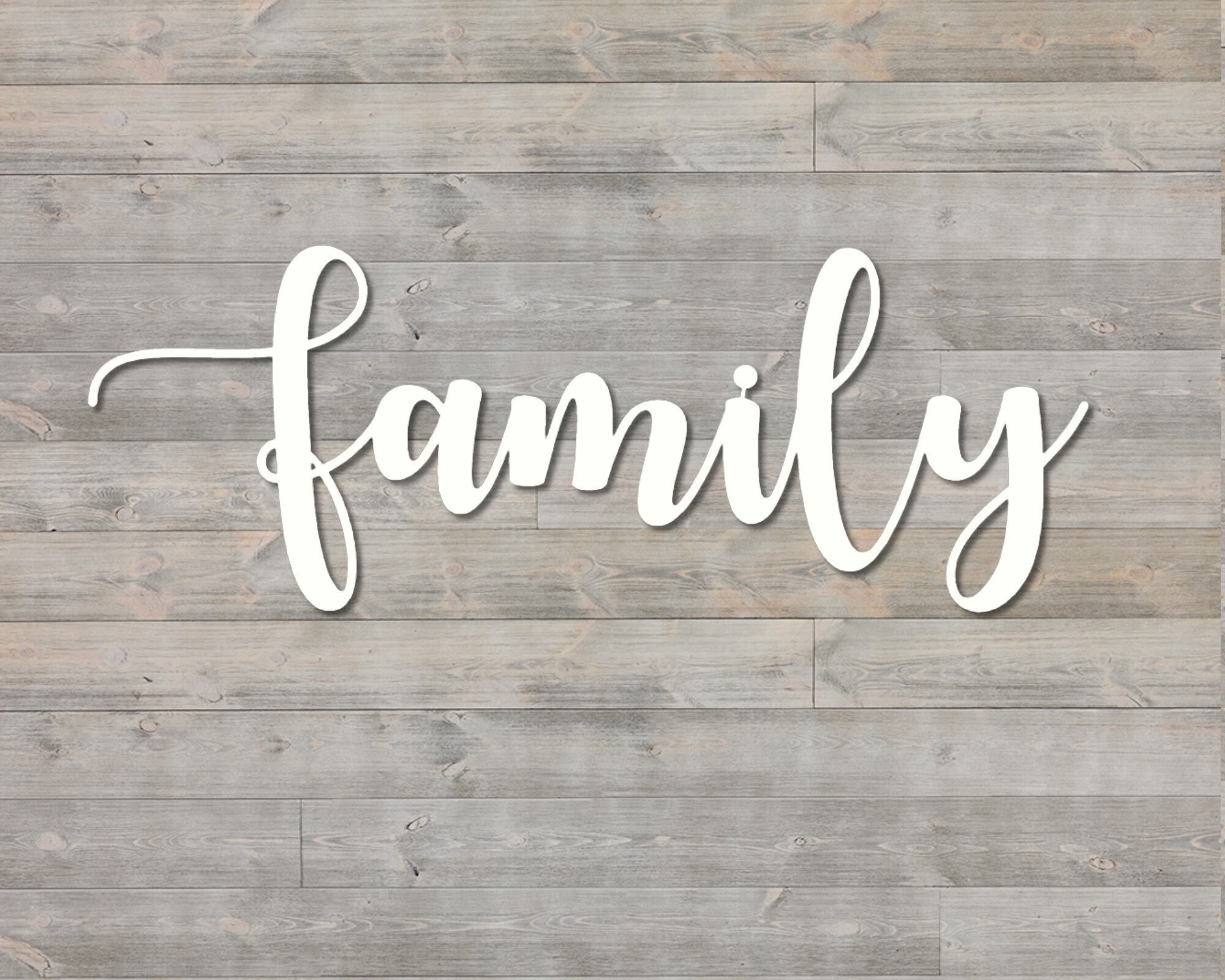 Family Metal Word Art | Autumn Script Word Art | Indoor - Outdoor ...