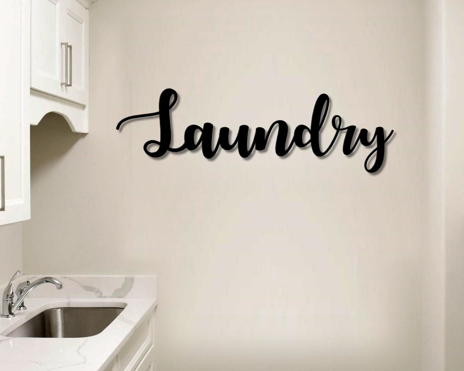 Laundry Metal Word Art Autumn Script Word Art Indoor | Etsy