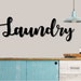 Laundry Metal Word Art Autumn Script Word Art Indoor Outdoor Laundry ...