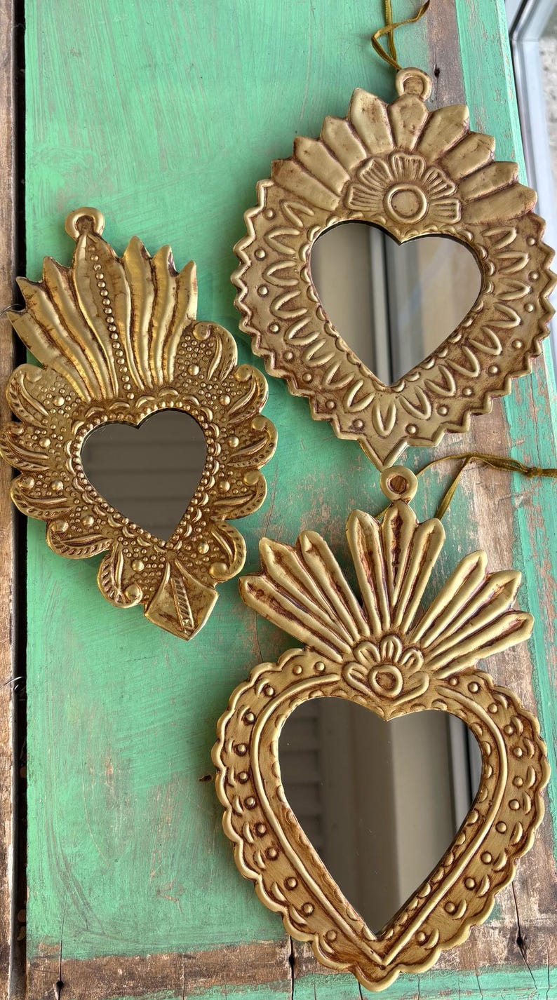 Sacred Heart Mirrors (10") - Etsy