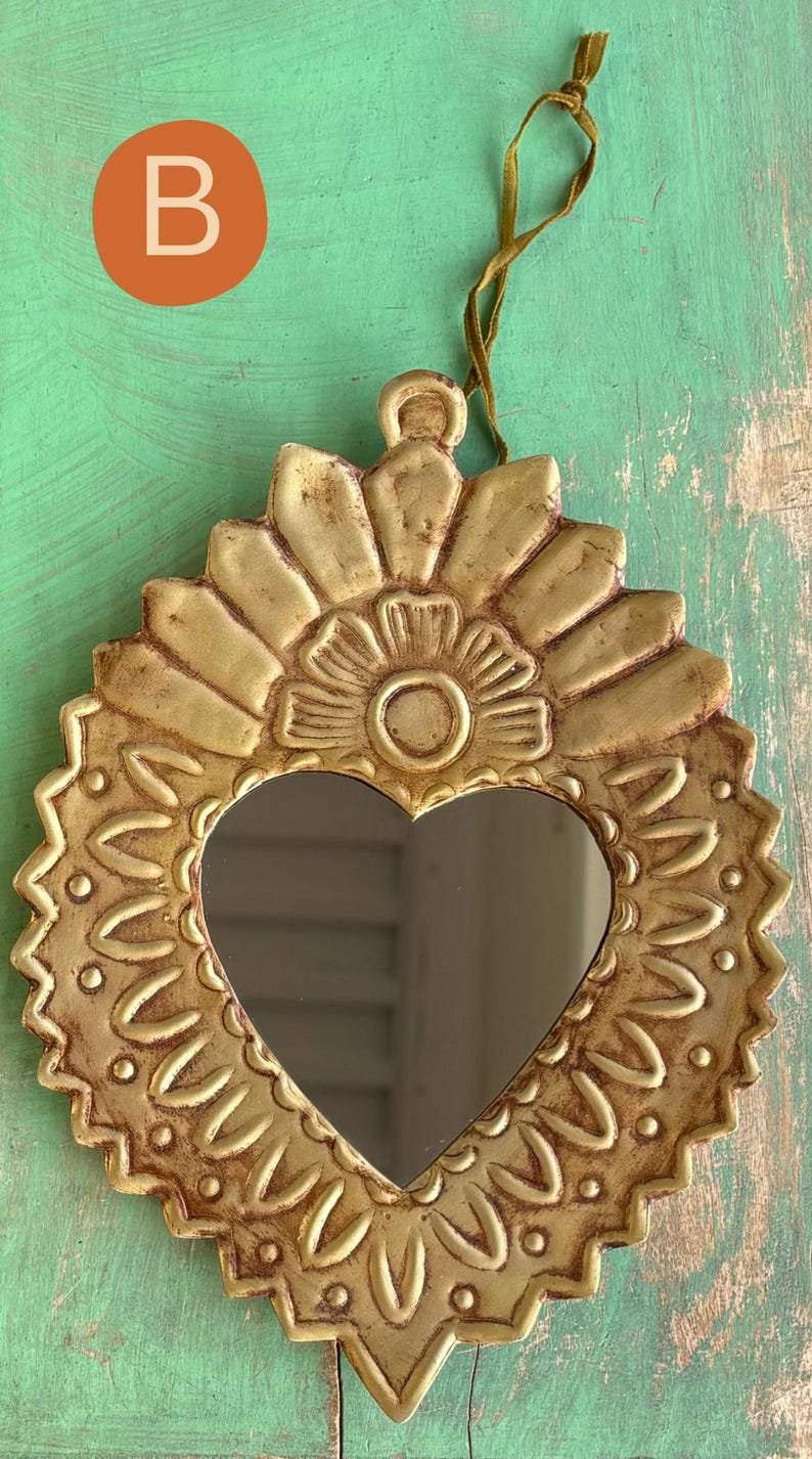 Sacred Heart Mirrors (10") - Etsy
