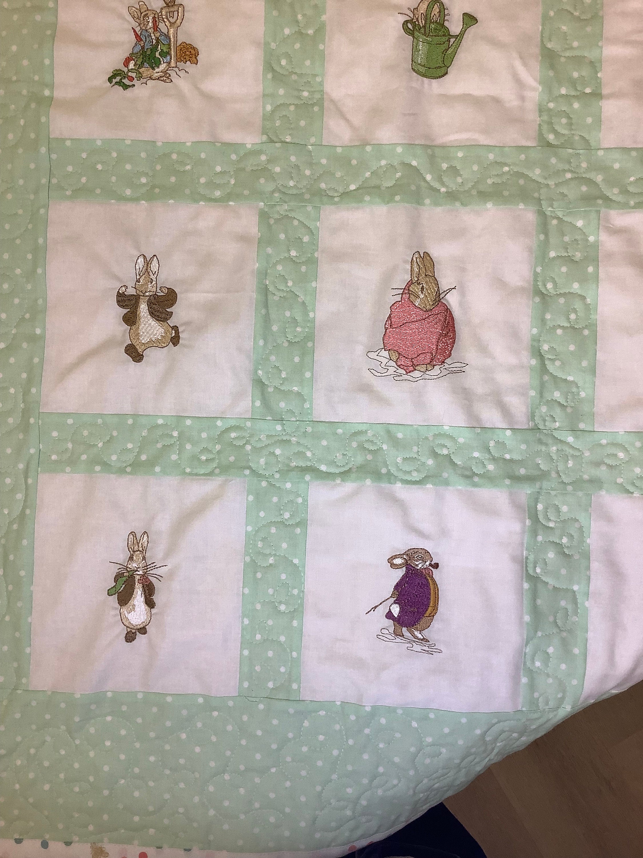 Peter Rabbit Baby Quilt - Etsy