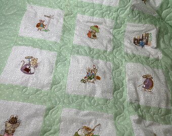 Peter Rabbit Baby Quilt - Etsy