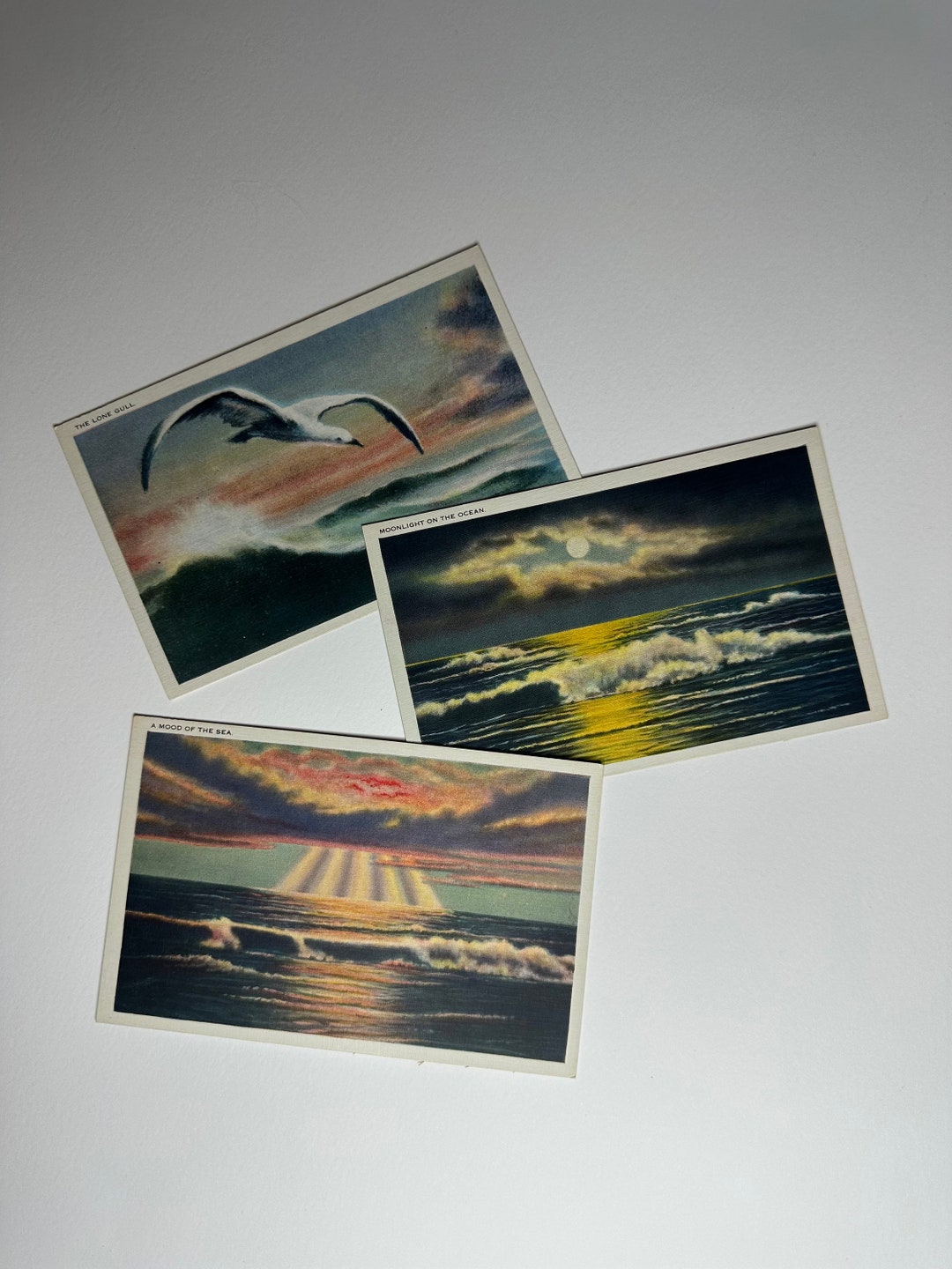 Postcards. Set of 3. Vintage 1930s Beach or Ocean Theme. - Etsy