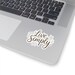 Live Simply Sticker | Minimalist Hand-lettered Quote, Neutral Script ...