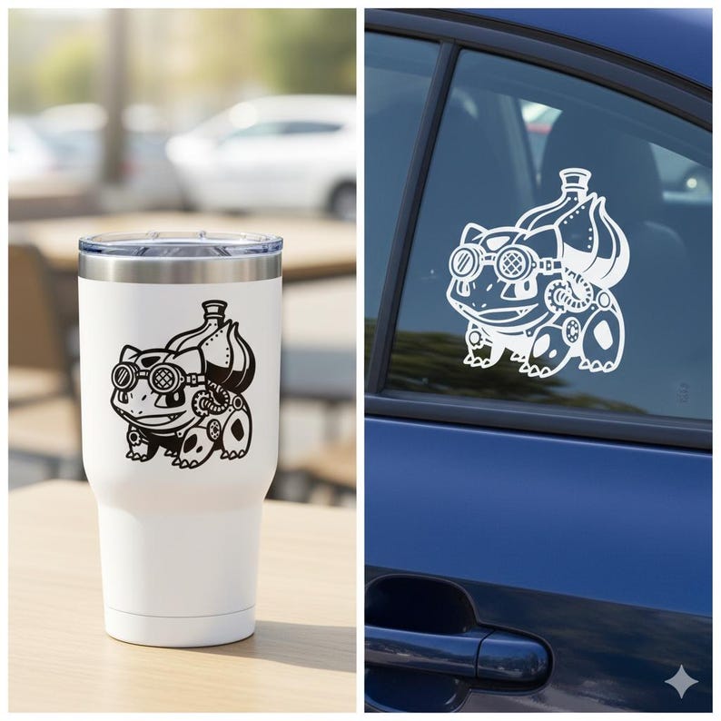 Pokemon Bulbasaur Steampunk Vinyl Decal - Etsy