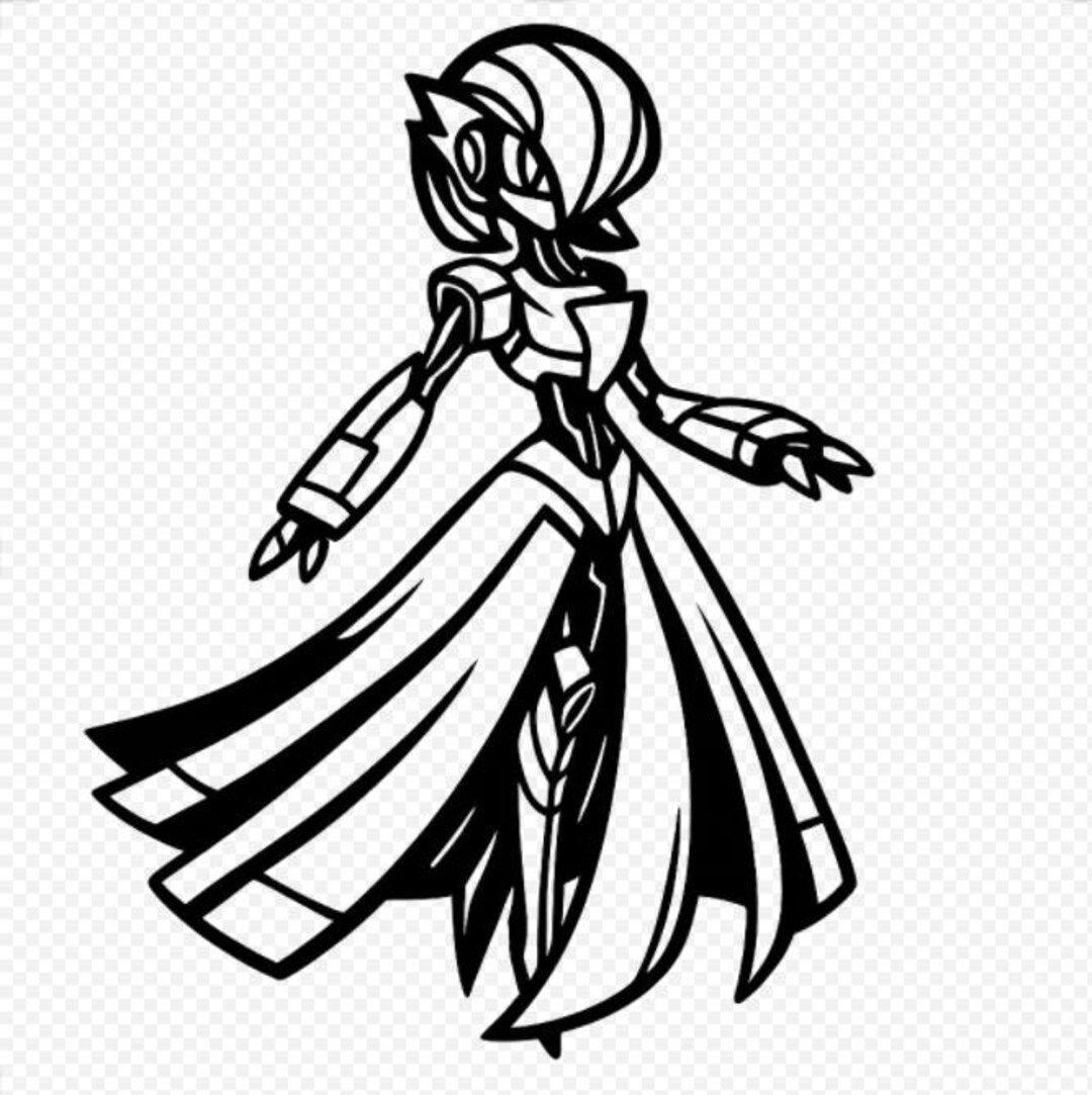 Pokemon Gardevoir Sci-fi Vinyl Decal - Etsy