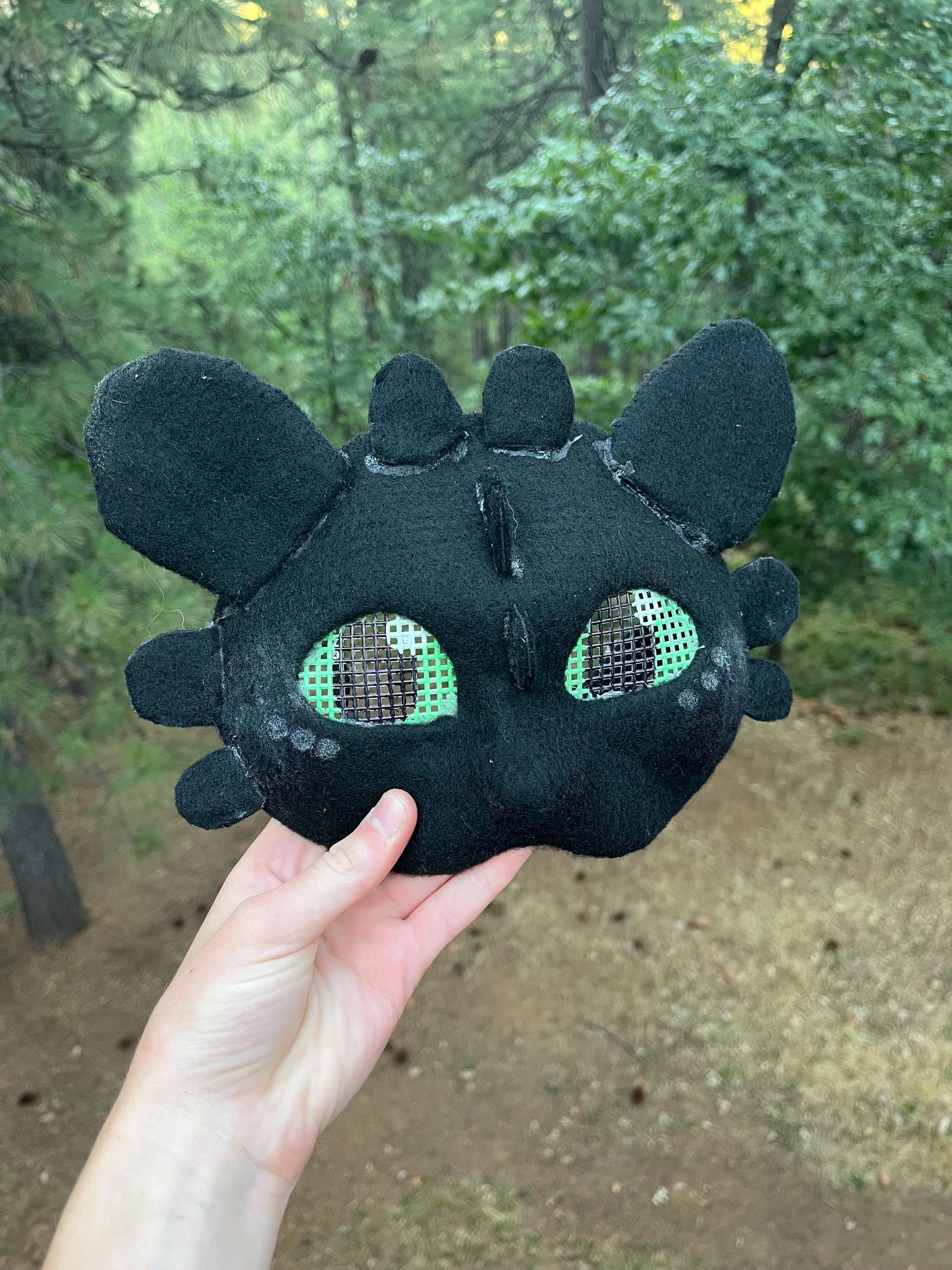 Toothless How to Train Your Dragon Mask - Therian/furry/quadrobist Mask ...