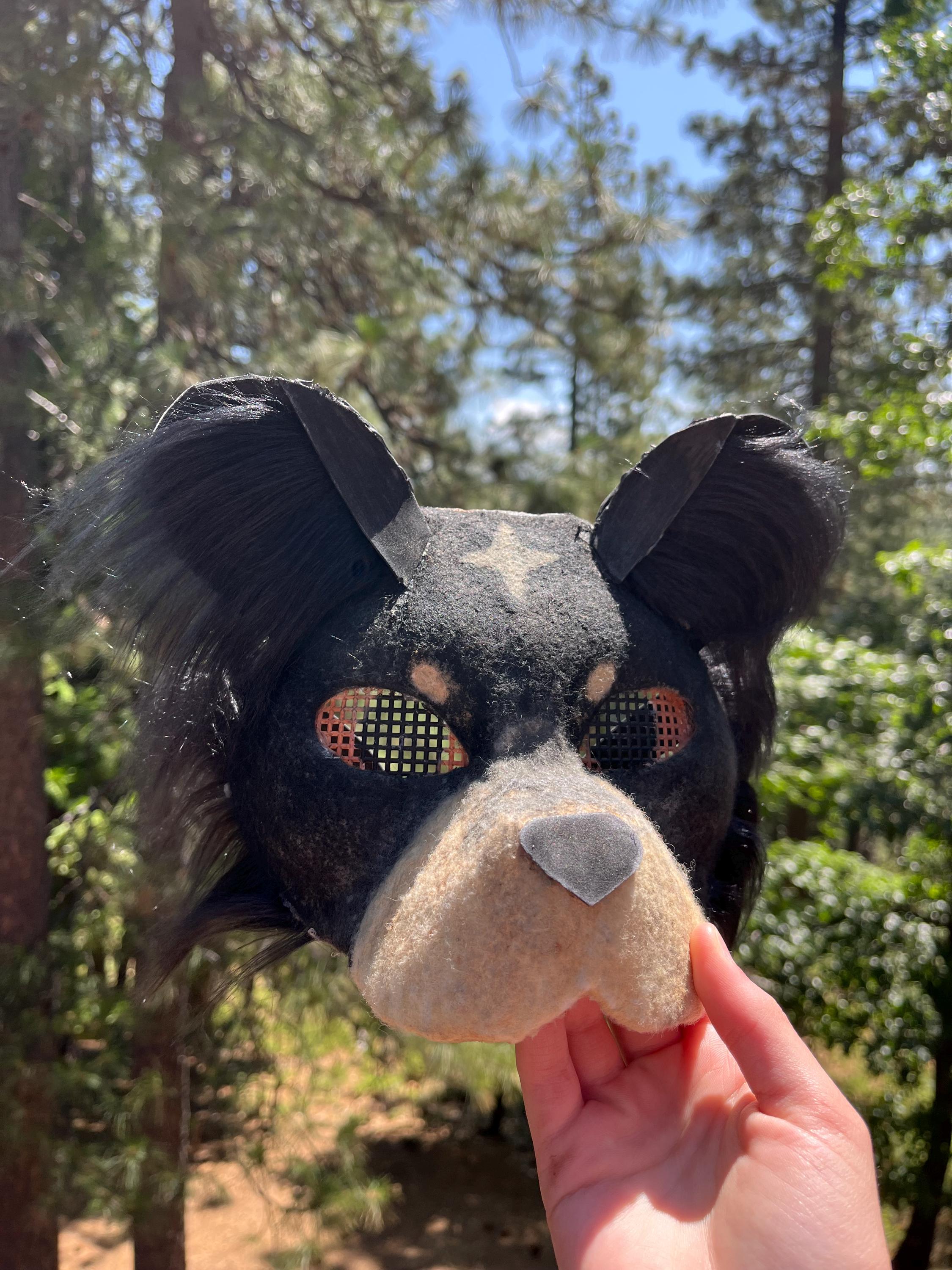Black Bear Mask - Furry/therian/quadrobist Mask :D - Etsy