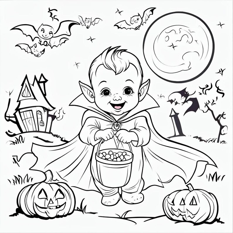 Halloween Fun Coloring Book for Kids | 20 Cute & Spooky Pages ...