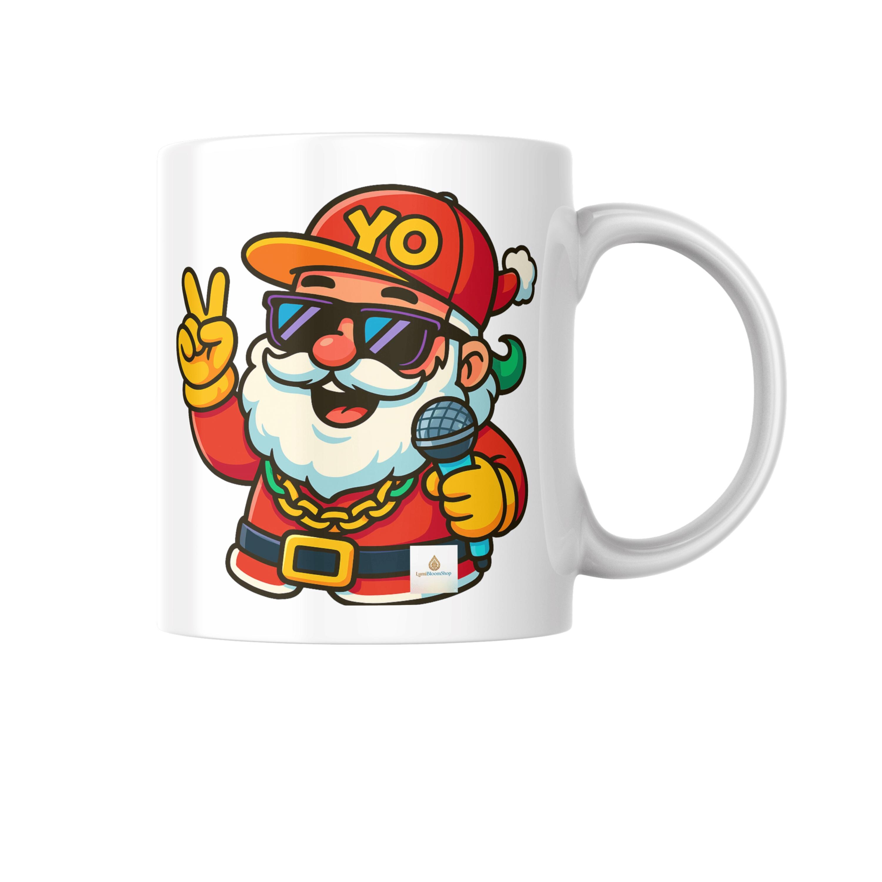 Hip Hop Santa PNG Clipart | Cool Christmas T-shirt Design (digital) - Etsy