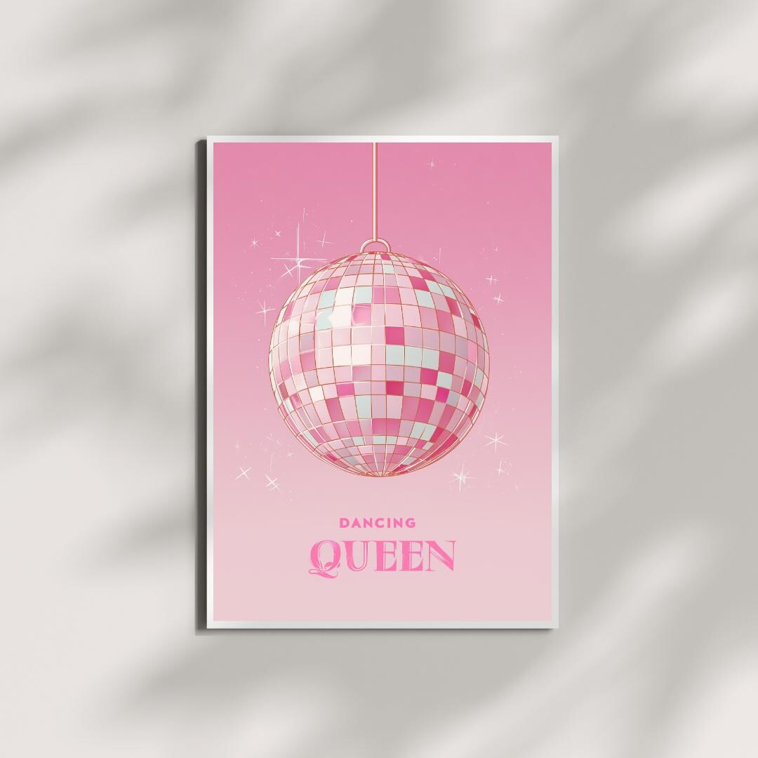 Dancing Queen Disco Ball Art - Etsy