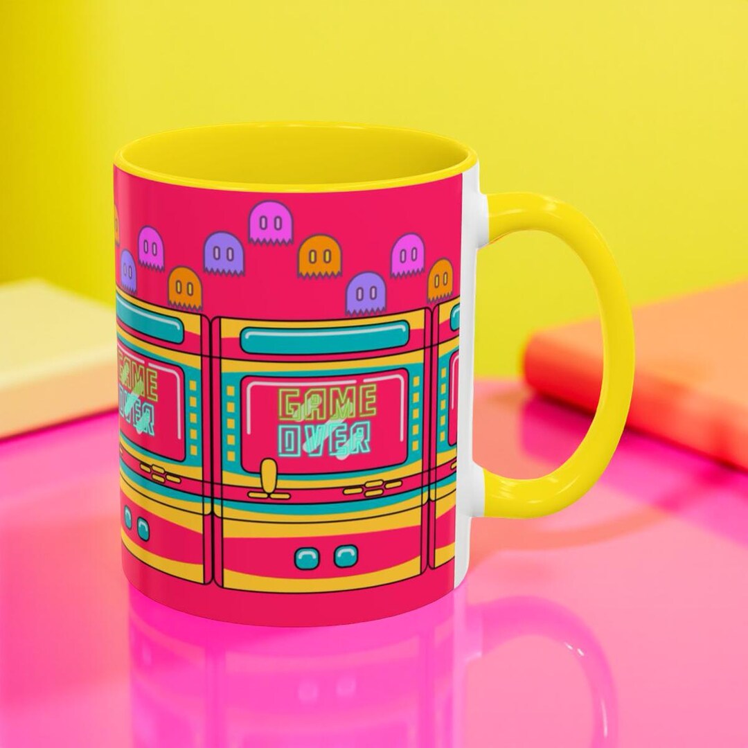 Retro Arcade Game Over Coffee Mug 11 Oz - Etsy